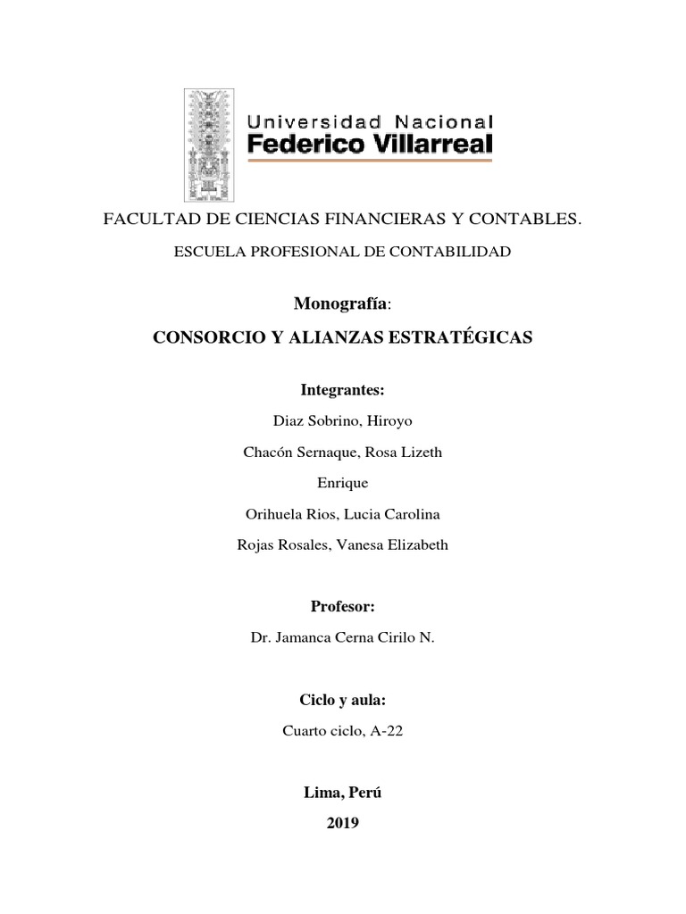 Monografia de Consorcio y Alianzas Estrategicas | Descargar gratis PDF ...