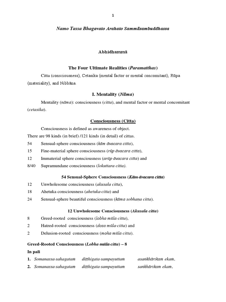 Understanding Nāma-Rūpa in Buddhism | PDF | Indian Philosophy ...
