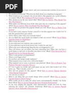 Common Pageant Questions & Answers | PDF | Beauty