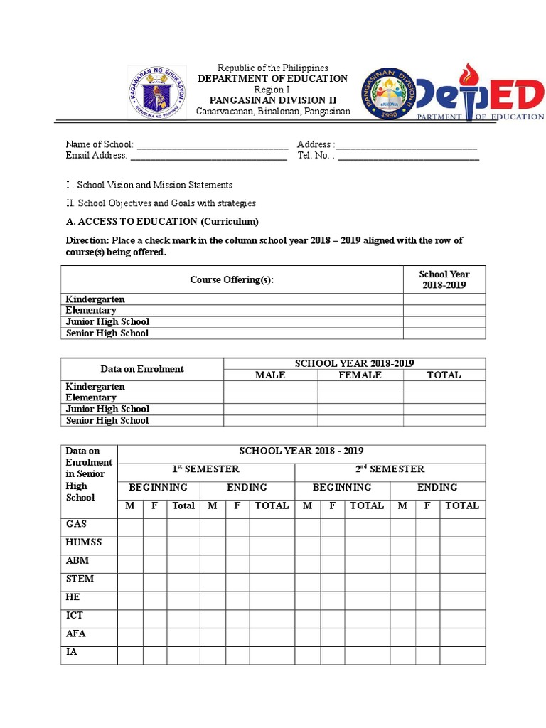 Annual Accomplishment Report for Private Schools.doc | Doctor Of ...