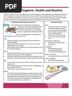 Personal Hygiene Self-Assessment Checklist | PDF