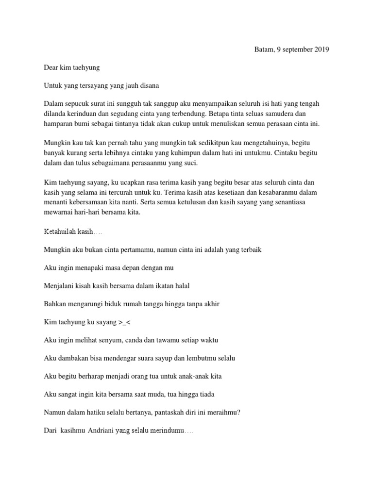 Surat Cinta Untuk Pacar | PDF