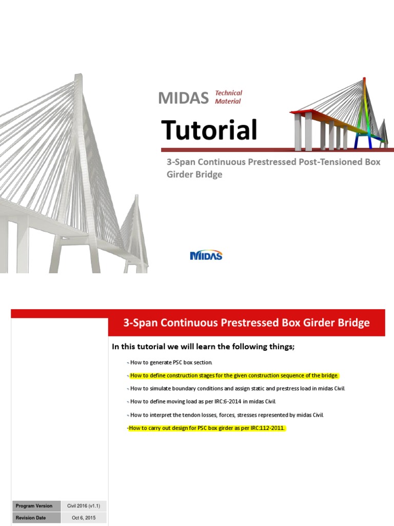 PSC Box Girder Design | PDF | Bridge | Prestressed Concrete