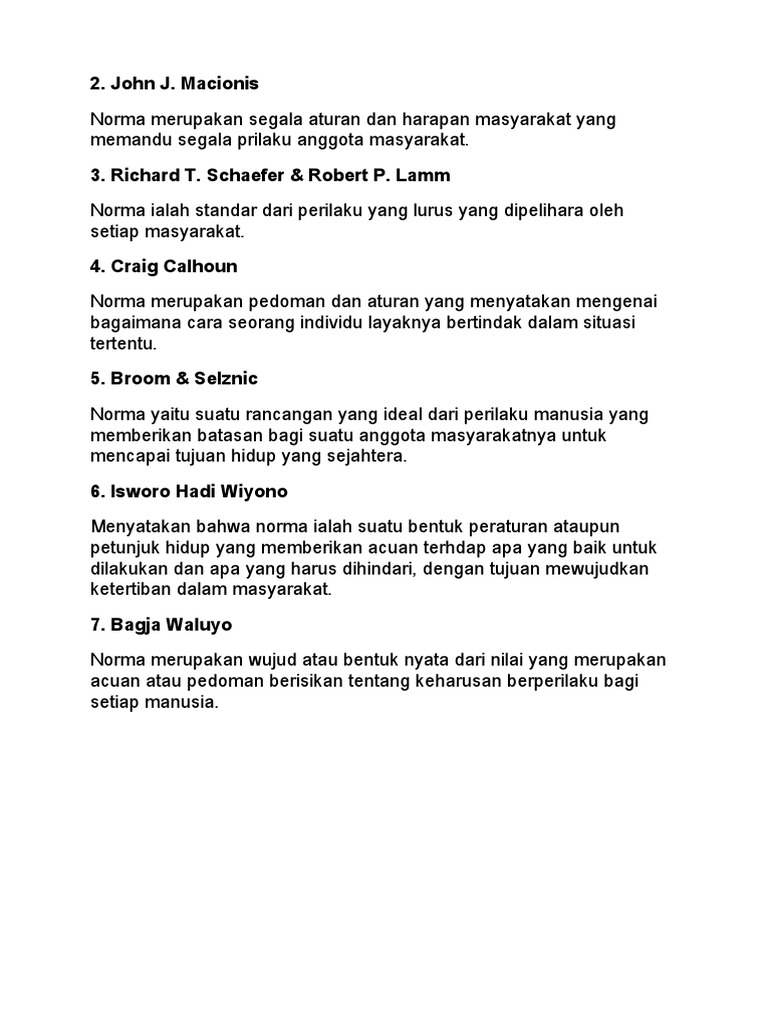 Pengertian dan Wujud Norma Sosial | PDF | Gaya Hidup