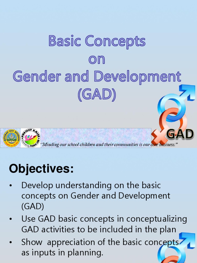 Basic Concepts On GAD | PDF | Gender | Gender Studies Basic Concepts On GAD | PDF | Gender | Gender Studies