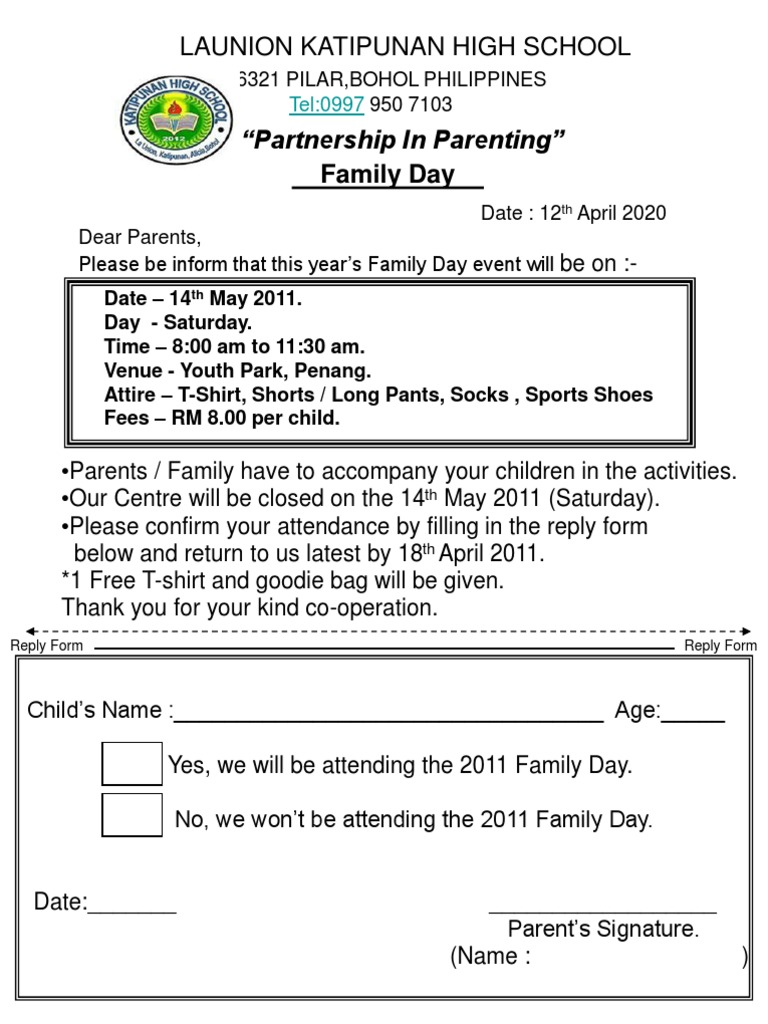 Family Day Memo | PDF