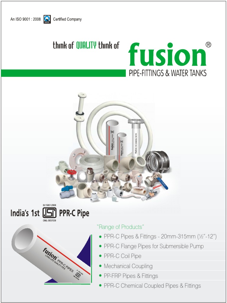 PPR Pipe and Fitting | PDF | Pipe (Fluid Conveyance) | Chemical Engineering