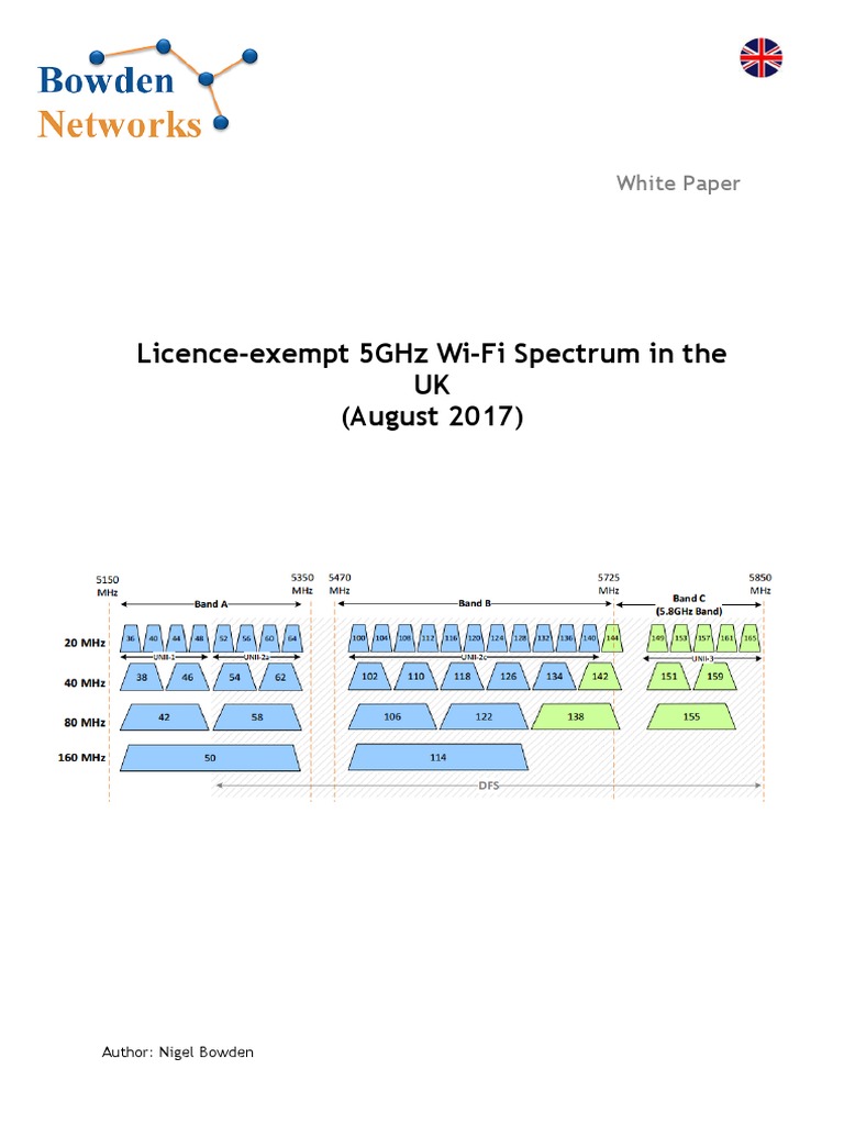 5GHz in The UK White Paper v3.0 | PDF | Ieee 802.11 | Wireless Lan