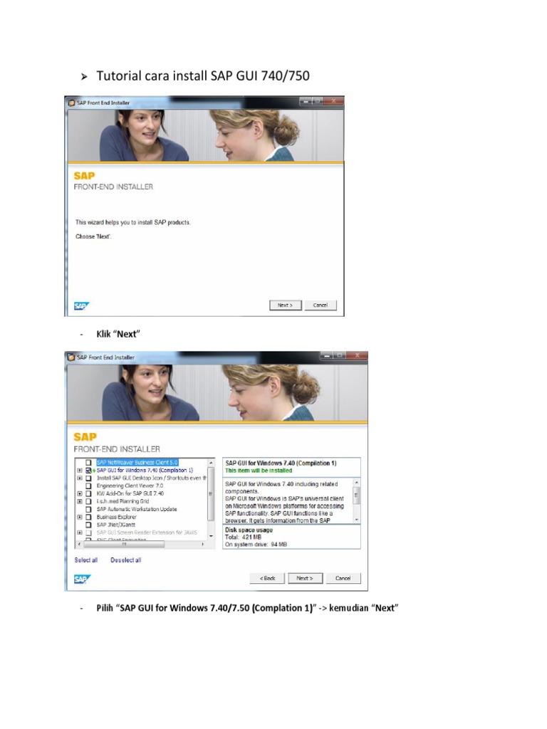 Install & Configure SAP GUI 740/750 | PDF | Computers