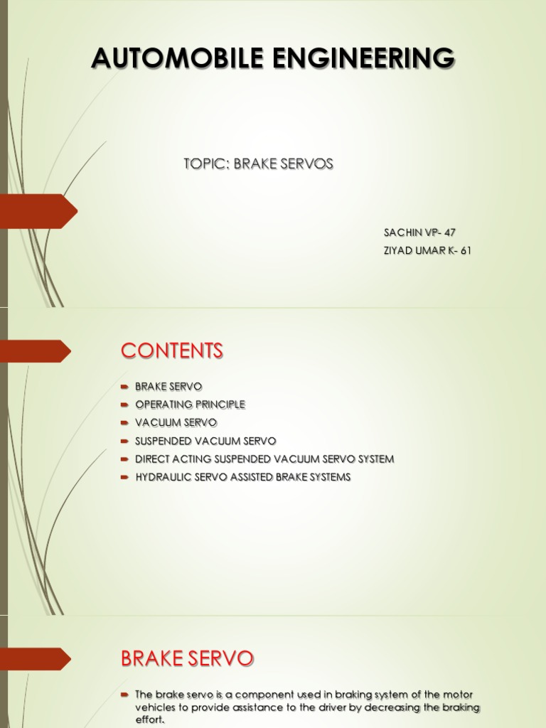 Automobile Engineering | PDF | Brake | Vehicle Technology