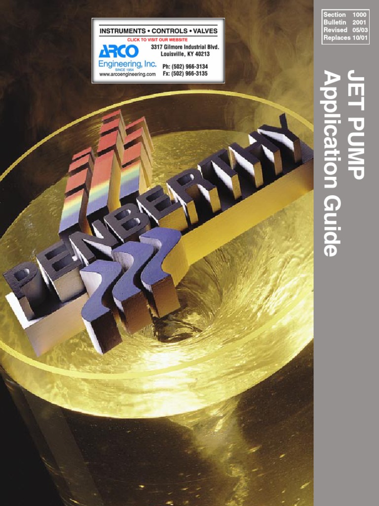 Penberthy Jet Pump Application Guide AE | PDF | Phases Of Matter | Pump