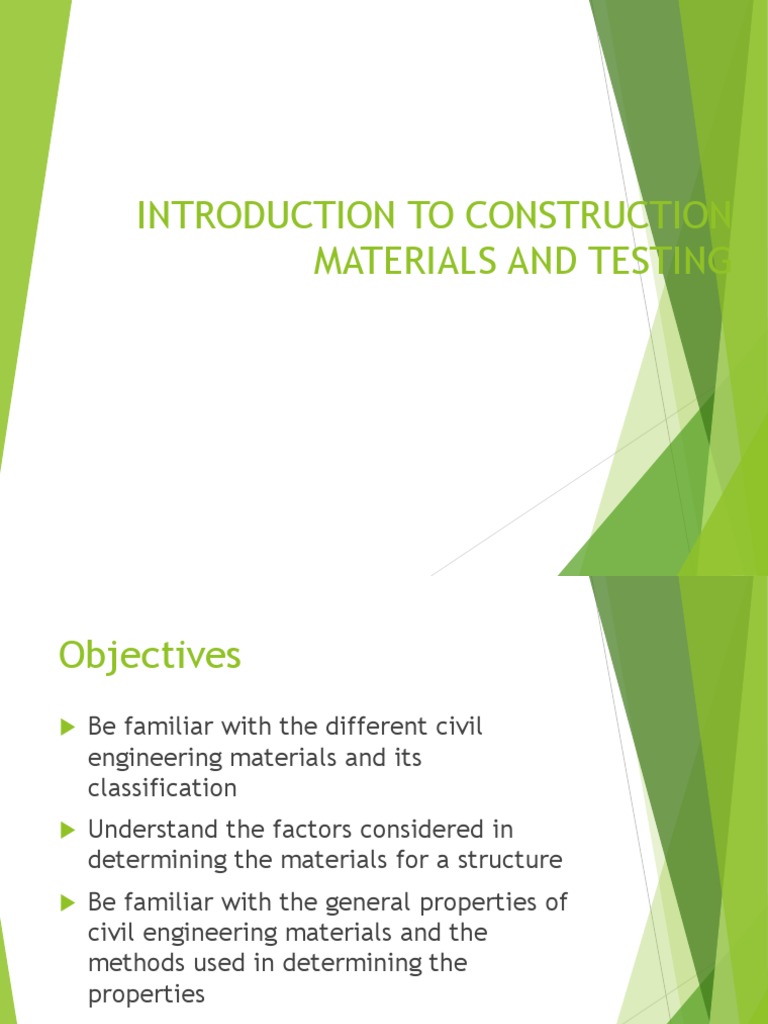 Construction Materials and Testing Guide | PDF | Concrete | Materials ...