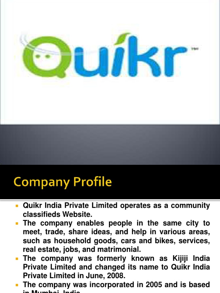 Quikr | PDF | Marketing | Business