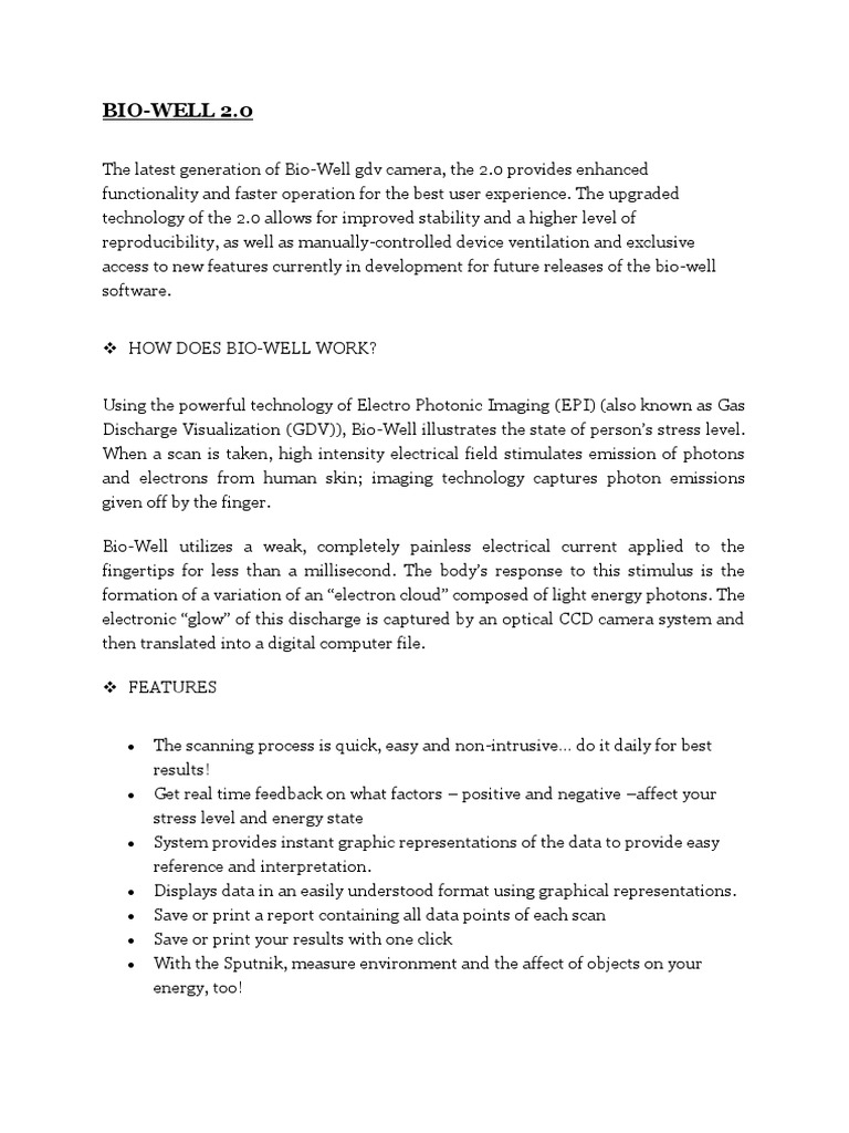 Bio Well Information | Download Free PDF | Computing | Software