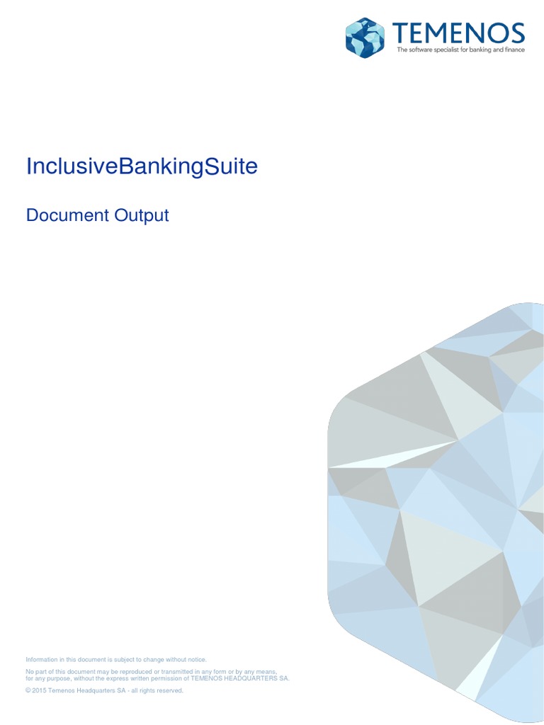 Temenos Document Output | Download Free PDF | Library (Computing) | Parameter (Computer Programming)