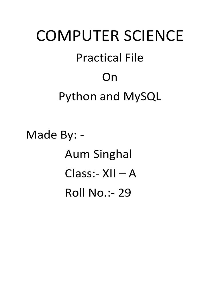 Computer Practical | PDF | Computer Programming | Computing Computer Practical | PDF | Computer Programming | Computing