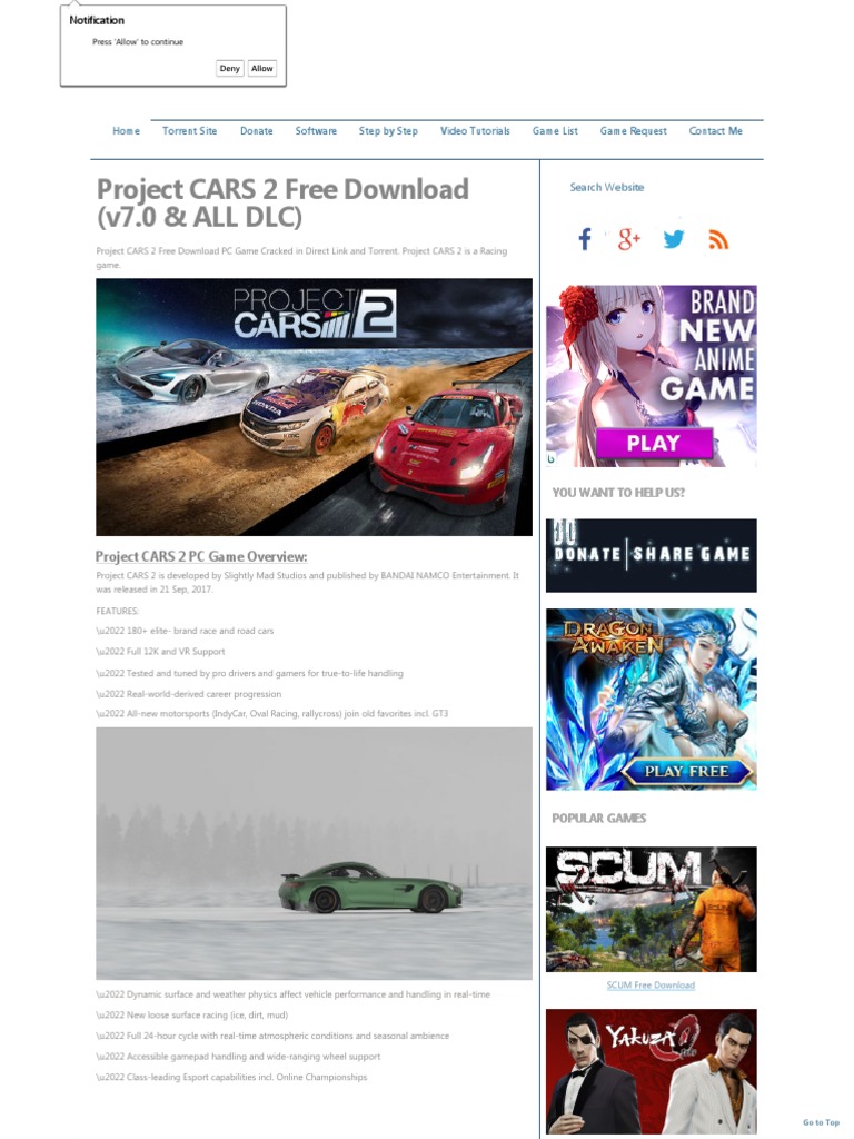 Project Cars 2 Free Download (v7.0 & All DLC) Igggames | PDF | Advanced ...
