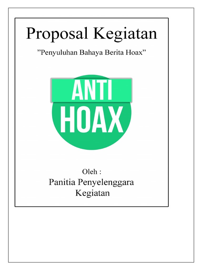 Penyuluhan Bahaya Berita Hoax 2019 | PDF