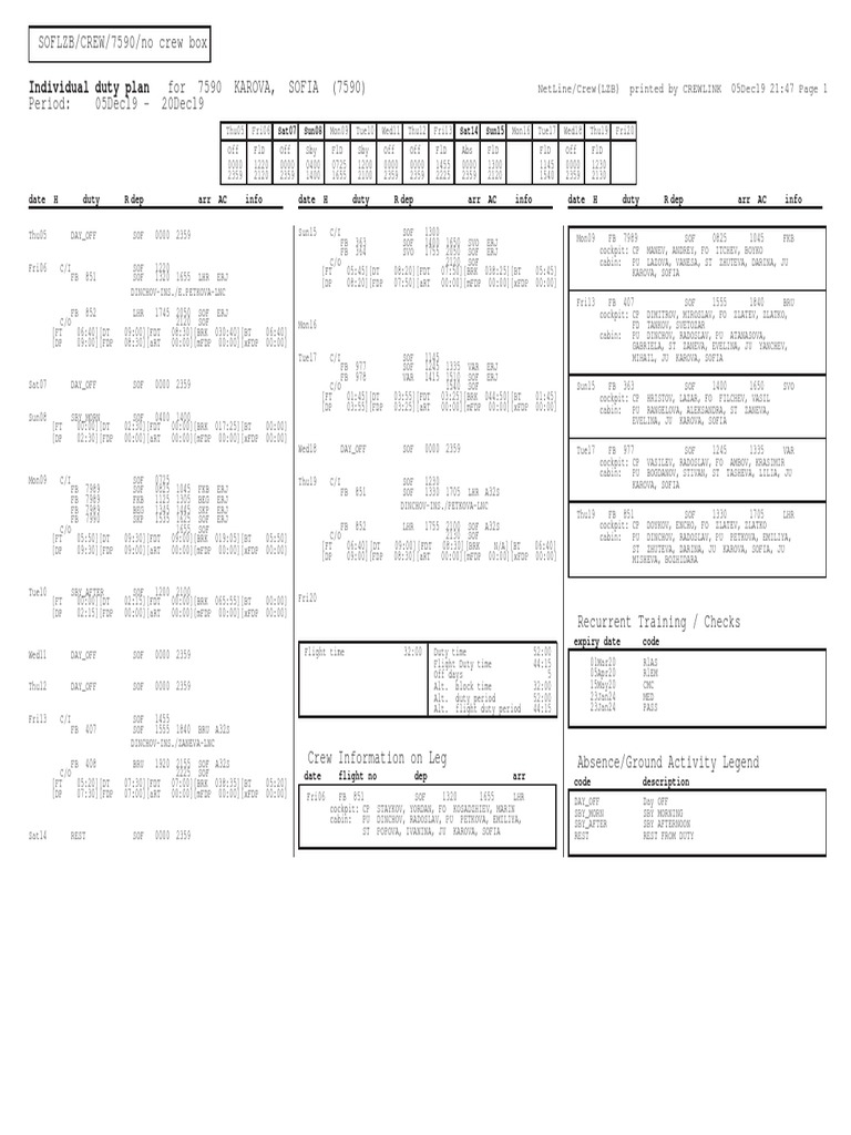 7590-Netline-Crew 12442 Idp PDF | PDF | Aviation | Aerospace