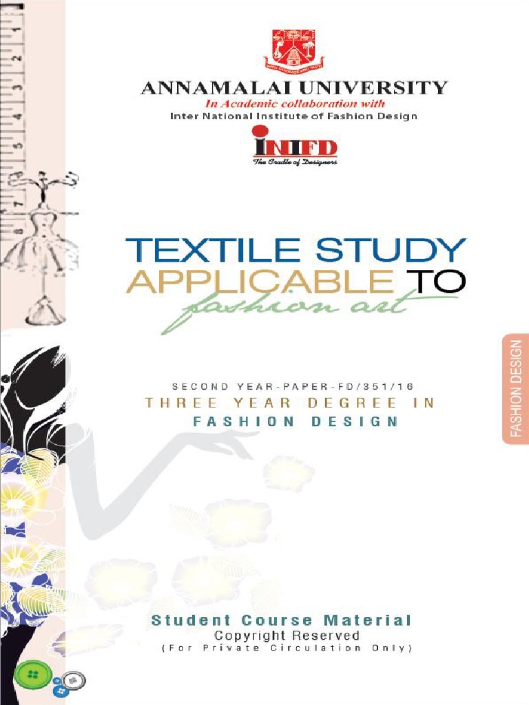 2 Textile Study Applicable To Fashion Art | PDF | Nonwoven Fabric ...