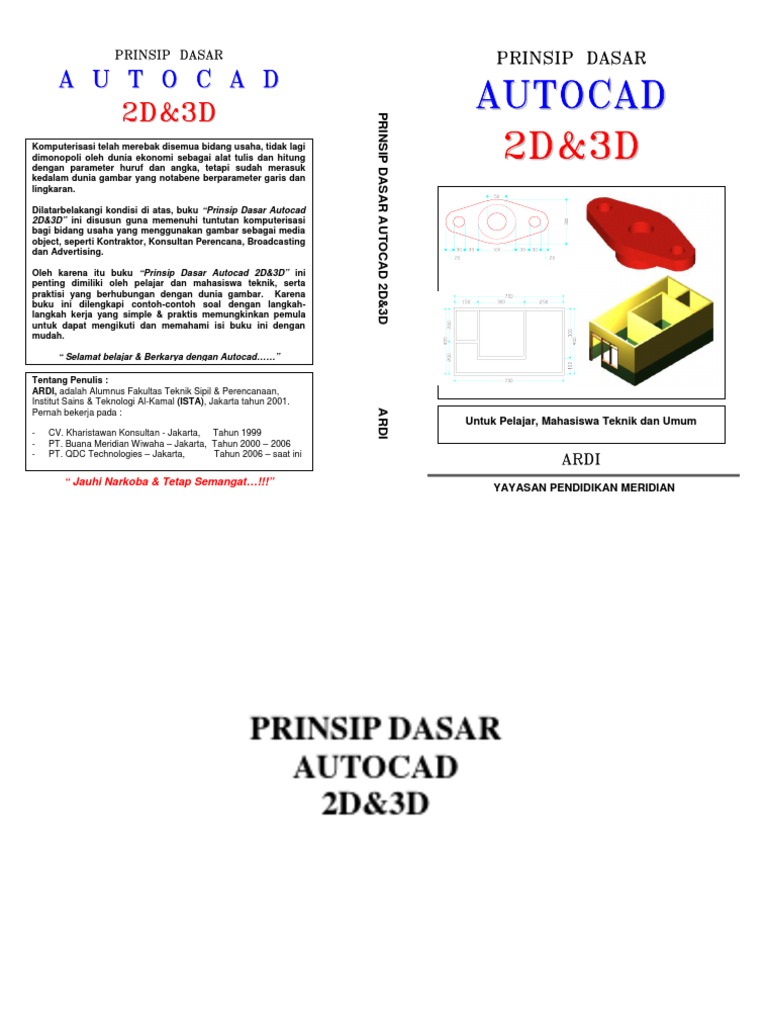 Prinsip Dasar Autocad 2D & 3D PDF | PDF