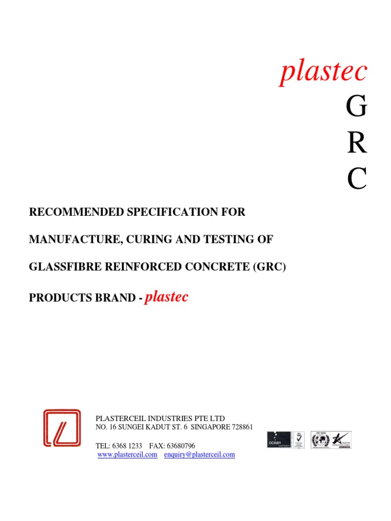 GRC | PDF | Fiberglass | Concrete