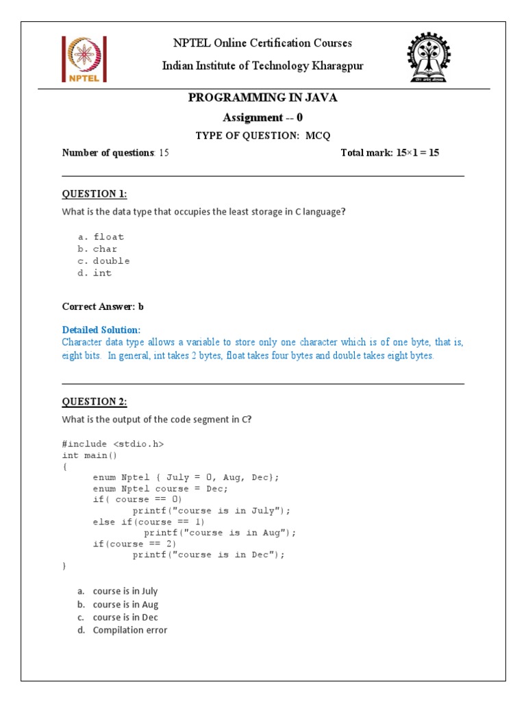 Week 0 Assignment Download Free Pdf C Programming Language Integer Computer Science
