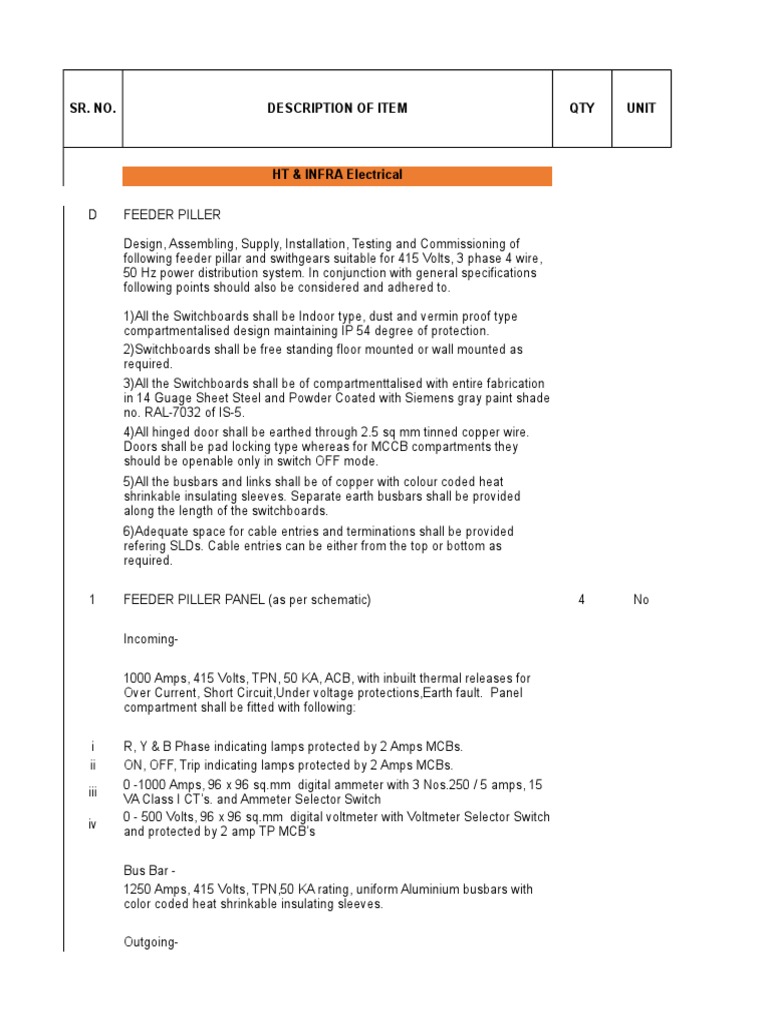 LT Panel | PDF | Electric Power Distribution | Switch