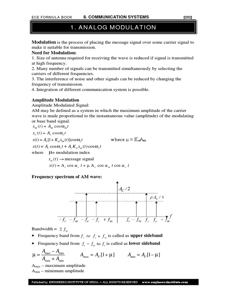 Poc Formula | PDF | Frequency Modulation | Modulation