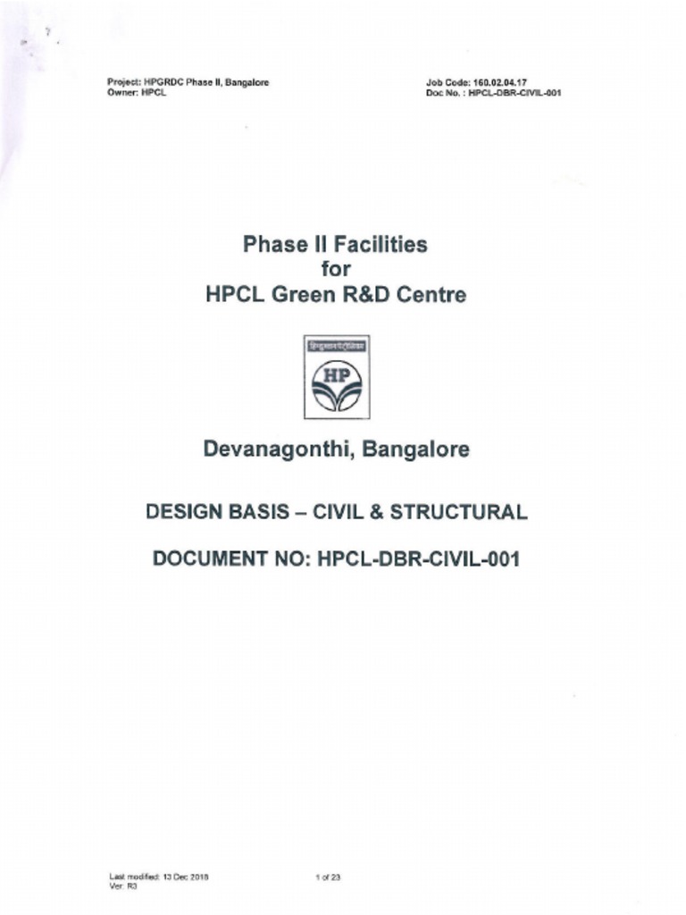 Sample DBR - Structural PDF | PDF