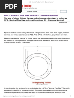 Conversion Table DN To Inch (NPS) For Measuring Pipe Diameters | PDF ...