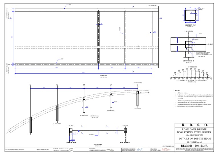 Bow String Girder Design Details | PDF | Economic Sectors | Mechanical ...