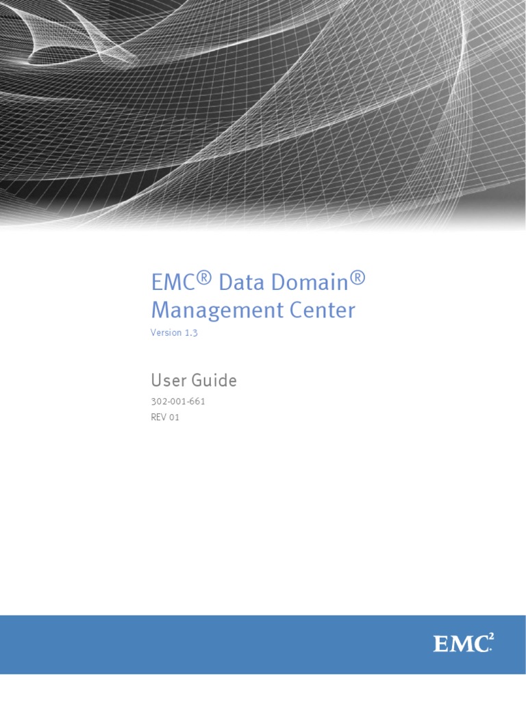 Datadomain Management Center | PDF | Command Line Interface | Documentation