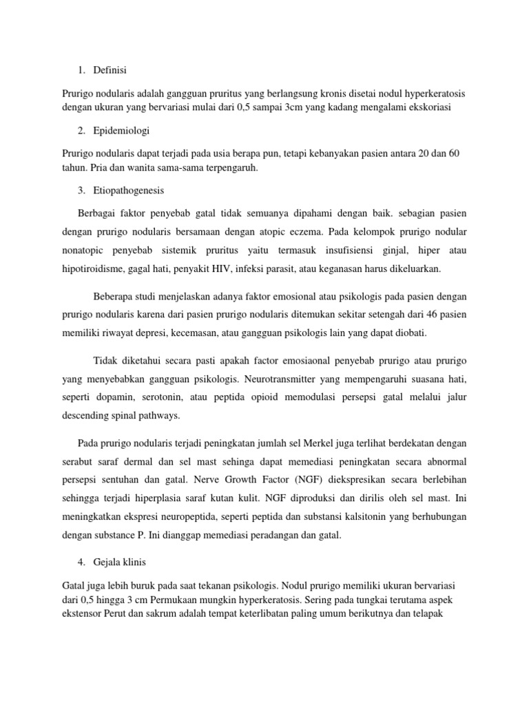 Prurigo Nodularis | PDF