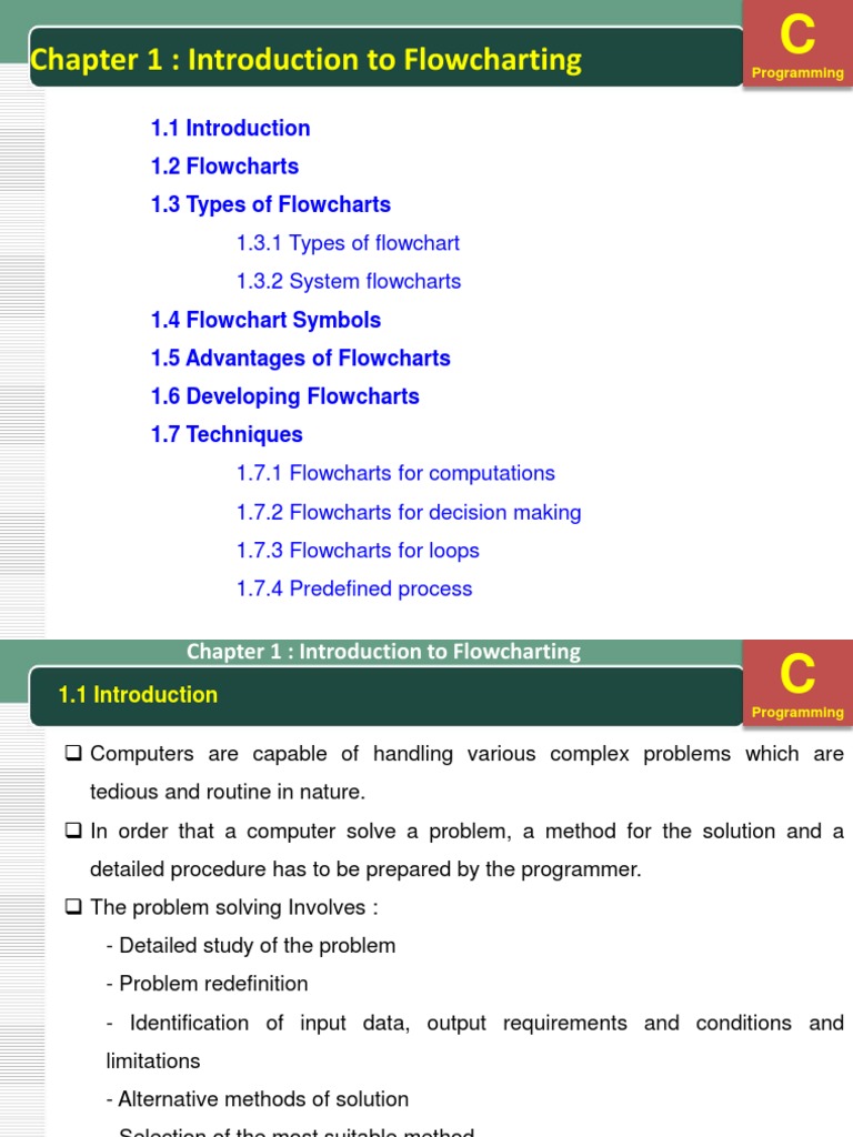Chapter 1 C Programming | PDF | Algorithms | Control Flow