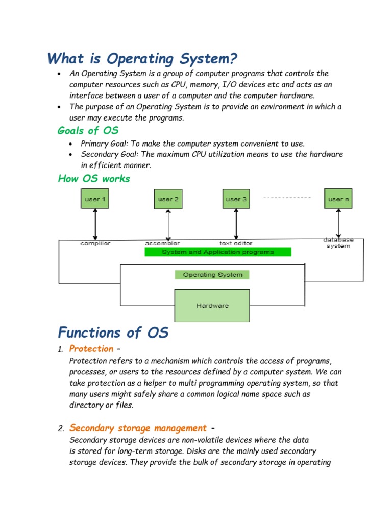 Operating System | PDF | Scheduling (Computing) | Computer Data Storage