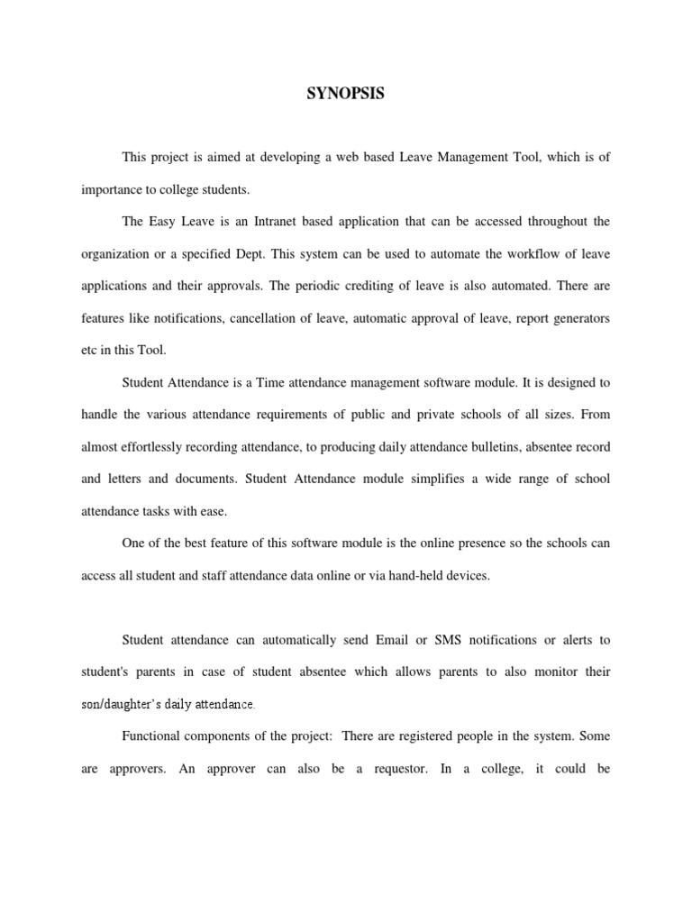 Web Based Student Attendance System | PDF