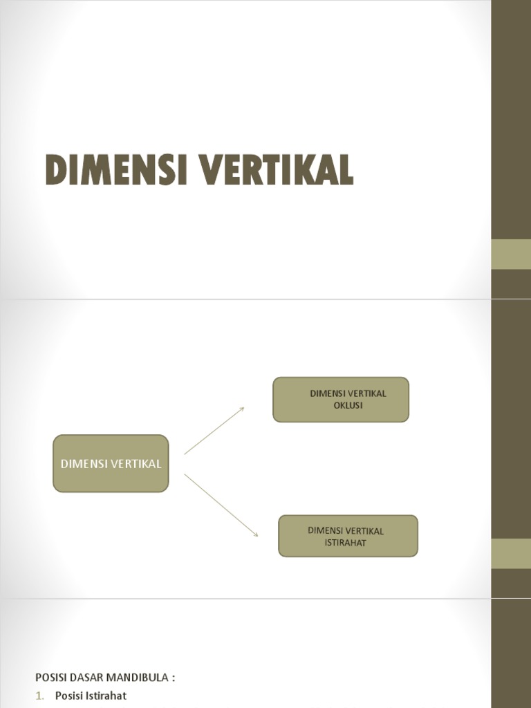 Dimensi Vertikal | PDF