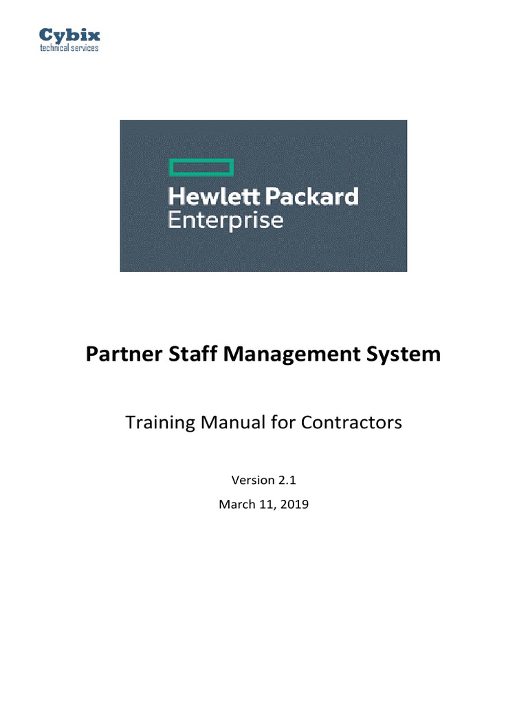 PSMS Training Manual - Contractors v2.1 | PDF | Login | Password