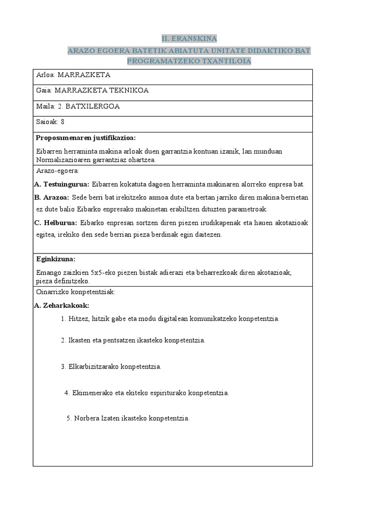 MTK II UD Normalizazioa | PDF