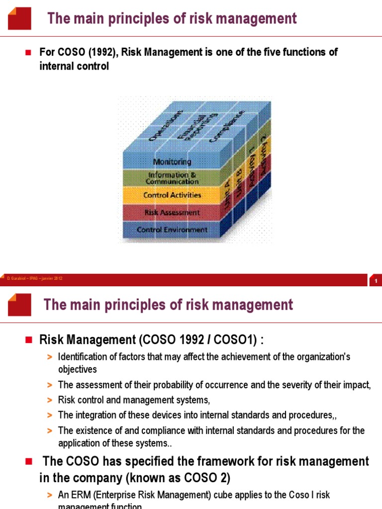 Evolution From COSO 1 To COSO 2 | PDF | Enterprise Risk Management ...