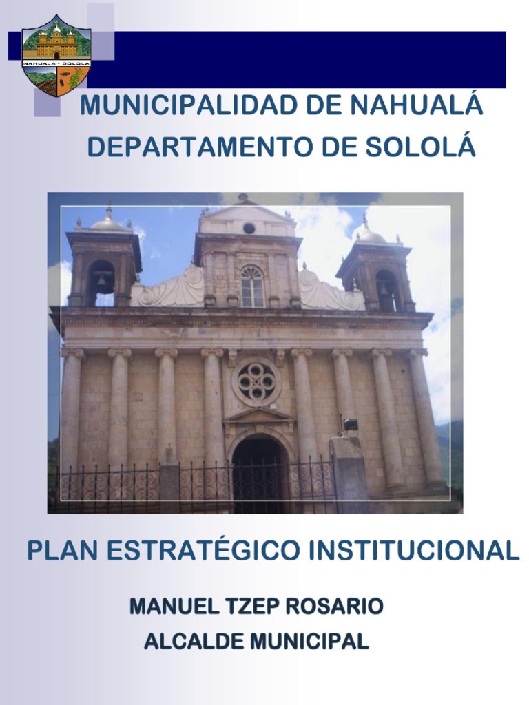 Plan Estratégico Nahualá 2016-2020 | PDF | Saneamiento | Agua