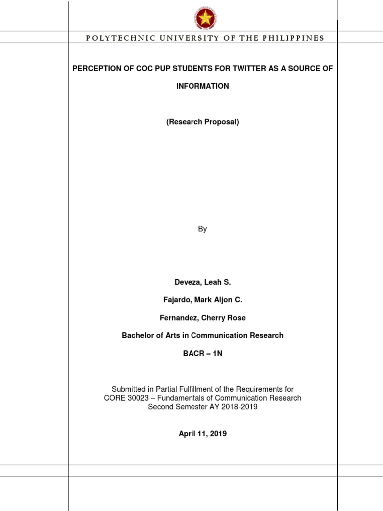The Perceptions of Communication Students at the Polytechnic University ...