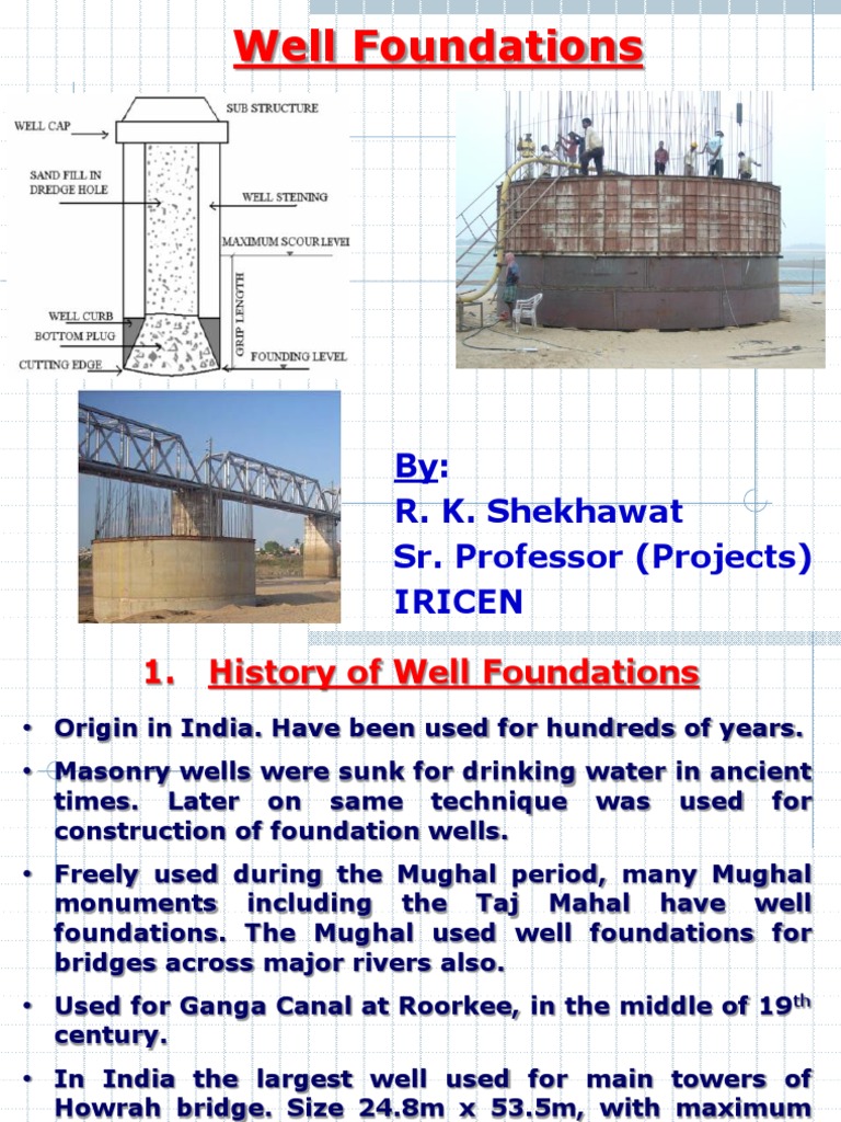 Well Foundations | PDF | Dredging | Deep Foundation