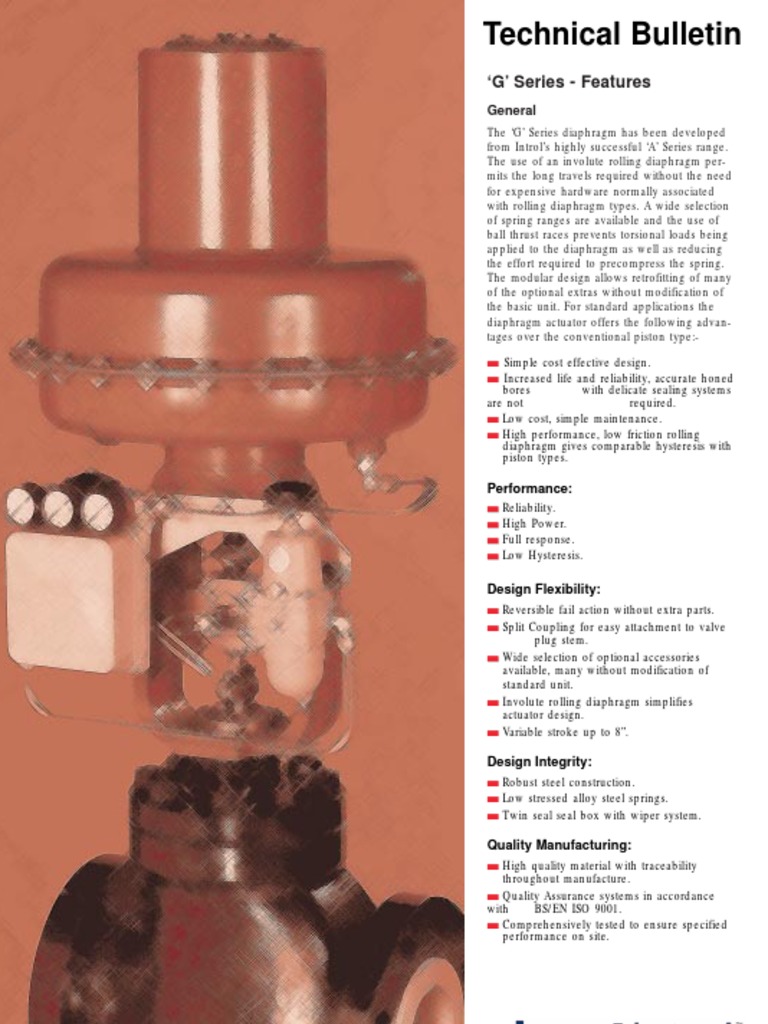 G Series Pneumatic Diaphragm Actuators | PDF | Valve | Reliability ...