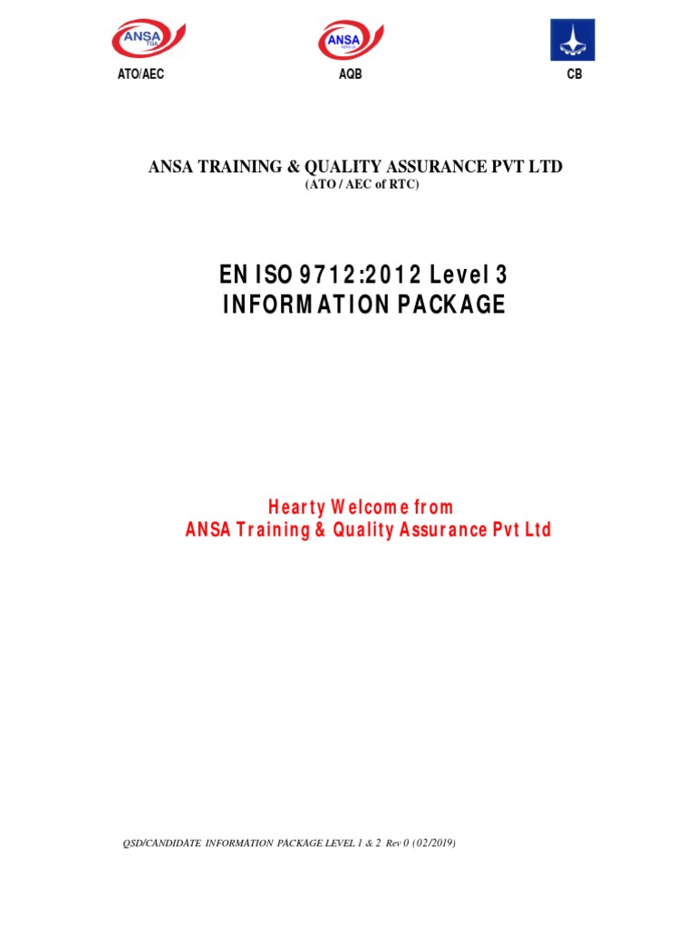 ANSA NDT Level 3 Certification Guide | PDF | Nondestructive Testing ...