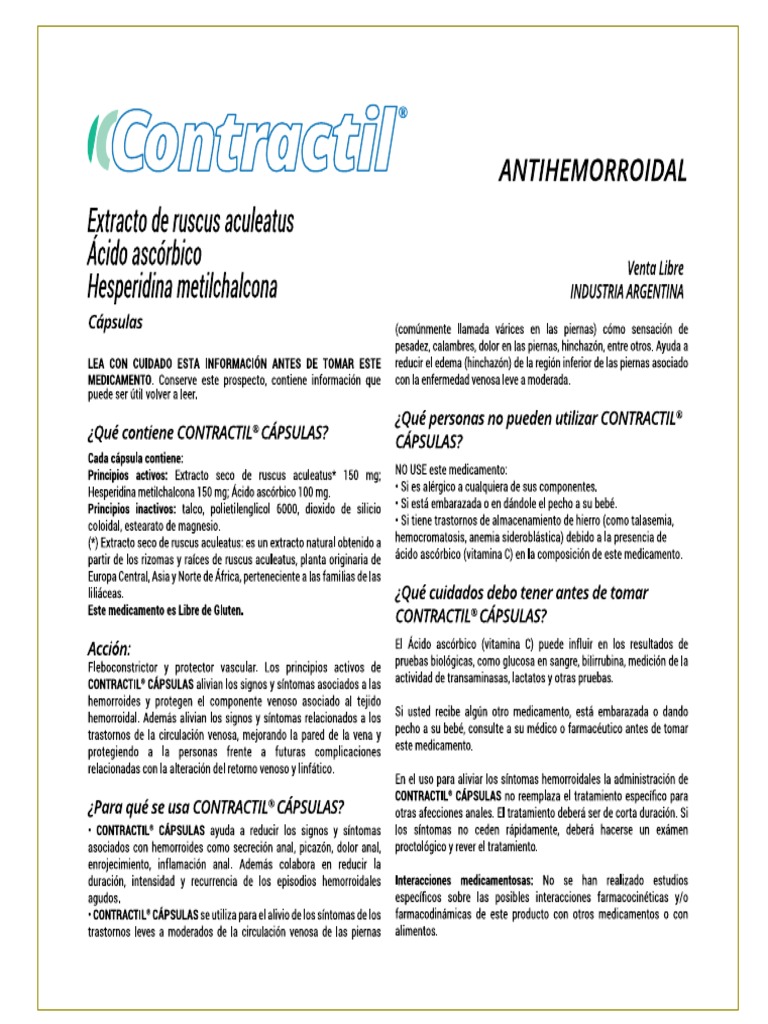 Contractil Prospecto PDF | PDF