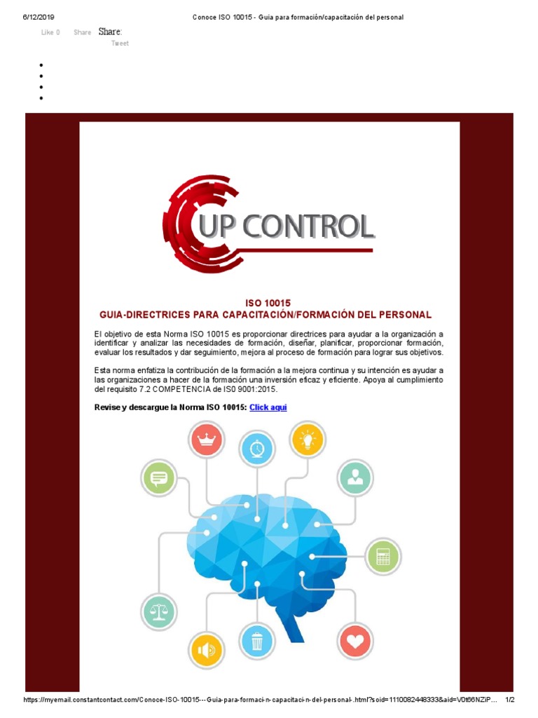 Conoce Iso 10015 Guia Para Formación Capacitación Del Personal
