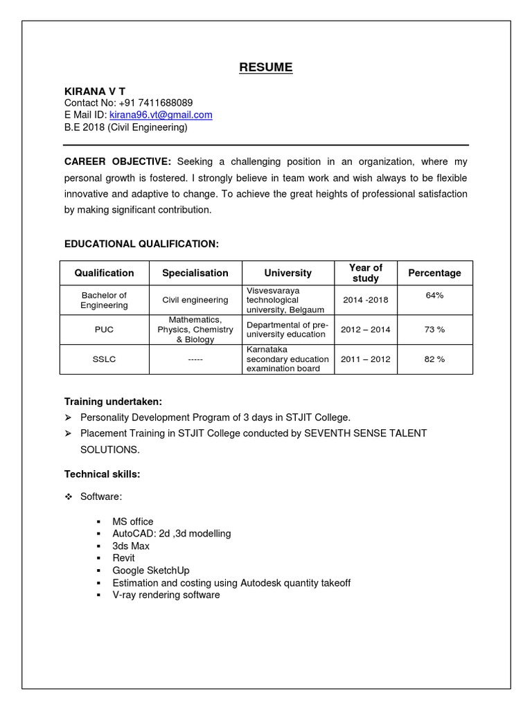 Kirana Resume PDF | PDF | Engineering | Learning