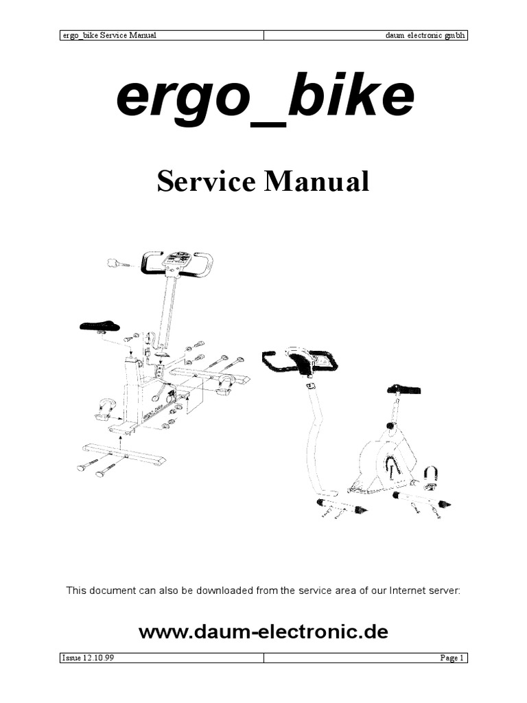 Service Manual Ergo Bike | PDF | Electrical Connector | Mains Electricity